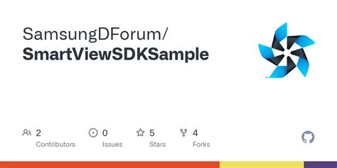 GitHub SamsungDForum SmartViewSDKSample