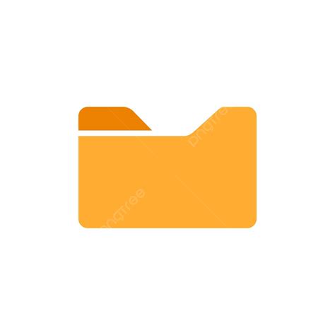 Flat File Folder Icon For Storing Documents Blank Background Flat