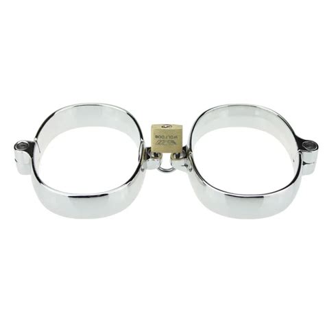 Aliexpress Com Buy Women Stainless Steel Locking Ankle Cuffs Sex Restraint Set Slave Adult