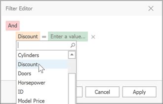Examples Of Using The Filter Editor