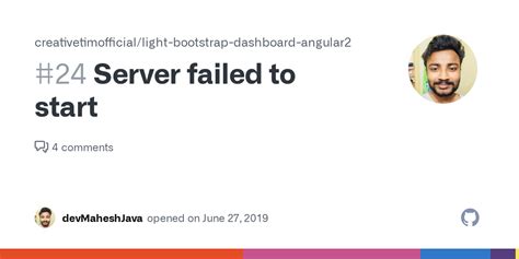 Server Failed To Start · Issue 24 · Creativetimofficiallight Bootstrap Dashboard Angular2 · Github