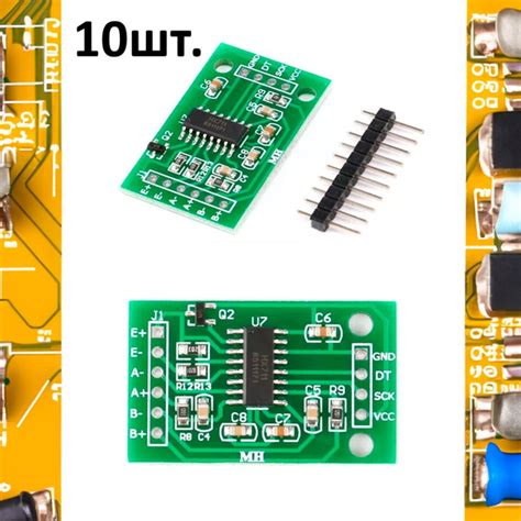Модуль АЦП для тензодатчика Hx711 Arduino купить с доставкой по