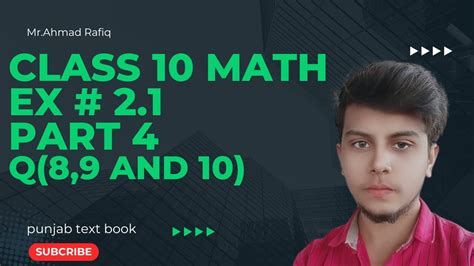 class 10 math chapter 2 exercise 2 1 question no 7 8 and 9 part 4