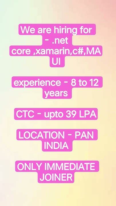 Job Jobsearch Vacancy Xamarin Xamarinforms Youtube