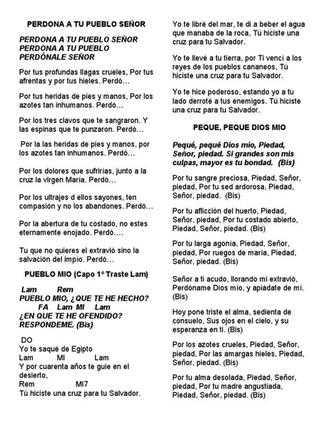 Cantos Cuaresma Pdf Pecado Jesús