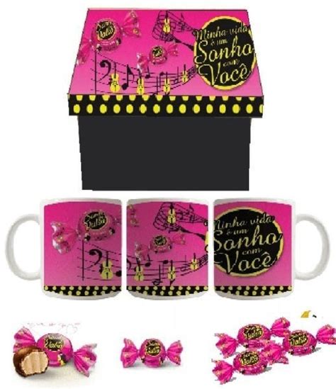 Caneca Sonho De Valsa Na Caixa De Madeira Madeiramadeira