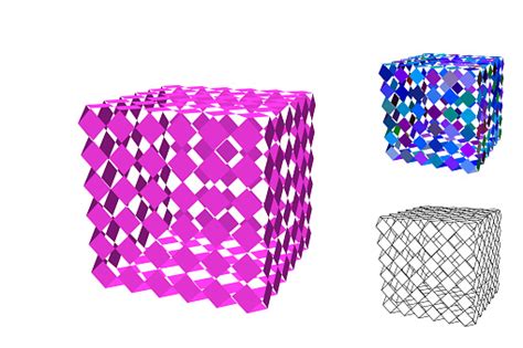 추상 다각형 깨진 큐브 집합입니다 3d 벡터 일러스트입니다 0명에 대한 스톡 벡터 아트 및 기타 이미지 0명 3차원 형태 건설 프레임 Istock