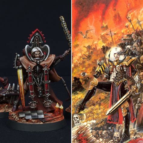 The Adepta Sororitas Units Inspired By John Blanche Art R Warhammer40k