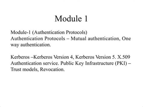 Remote User Authentication Symmetric Asymmetric And Kerberosppt