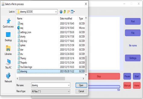 Importing The G Code File Into Moeti Cnc Machines Software Download Scientific Diagram