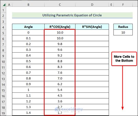 How To Draw A Circle In Excel With A Specific Radius 3 Methods