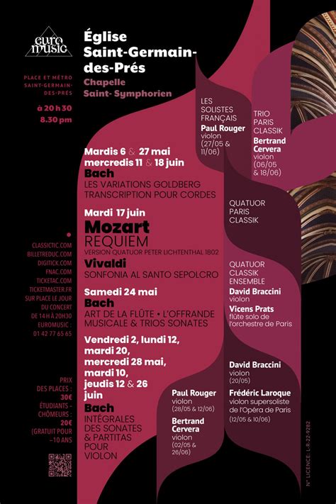 Concert Paul Rouger Le 28 Mai 2025 Église Saint Germain Des Prés