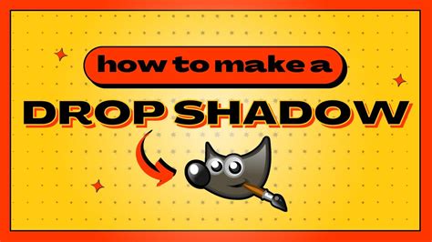 GIMP Add A Drop Shadow Effect To TEXT Give Floating Or D Effect YouTube
