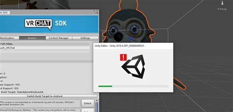 Help Unity Crashes While Trying To Upload A Model Rvrchat
