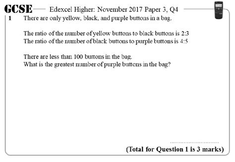 Ratios Combining Higher Gcse Questions These Questions Are