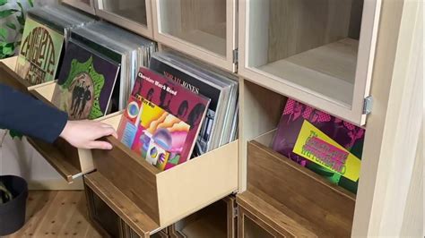 For Ikea Kallax Add Lp Vinyl Record Sliding Drawer Hack Ideas