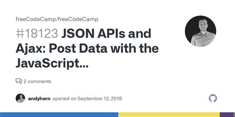 Json Apis And Ajax Post Data With The Javascript Xmlrequest Method