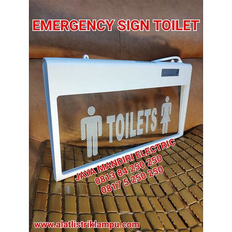 LAMPU EXIT WELCOME NO SMOKING LED LAMPU EXIT LED EMERGENCY TRANSPARAN LED HIJAU SIGN TOILET