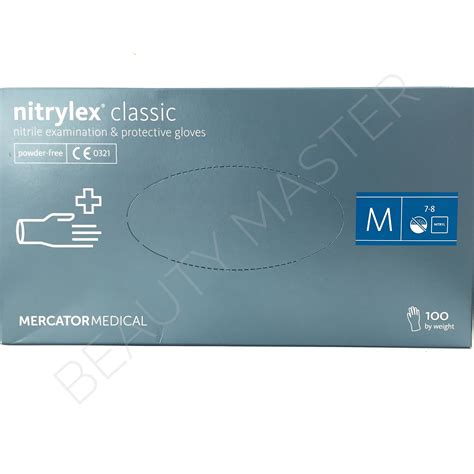 Nitrilex Classic Перчатки нитриловые фиолет р. M | en | Beauty Master