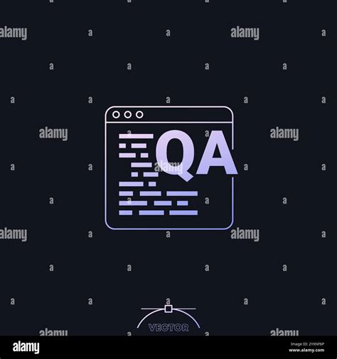 Qa Icon Quality Assurance Vector Stock Vector Image And Art Alamy