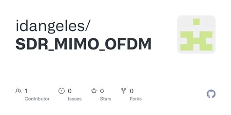 Github Idangeles Sdr Mimo Ofdm
