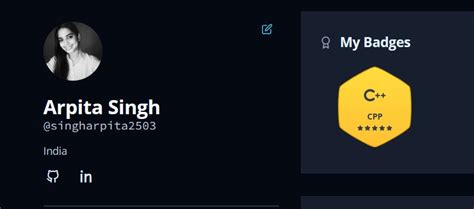 Goldenblaze Hackerrank Codingjourney Achievementunlocked Arpita Singh