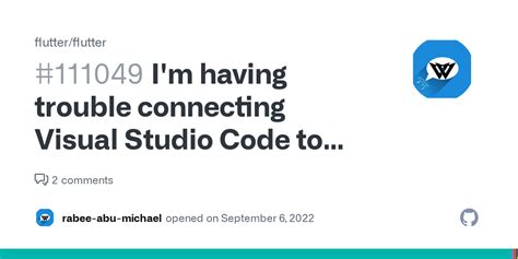 Im Having Trouble Connecting Visual Studio Code To My Phone · Issue