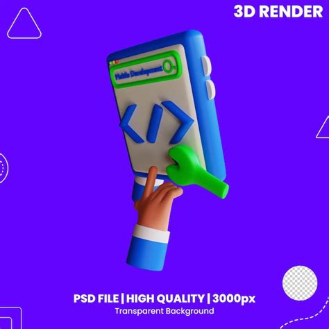 Premium Psd Mobile Banking 3d Icon