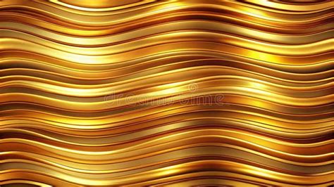 Abstract Golden Waves Background Texture For Design Projects Generative Ai Stock Illustration