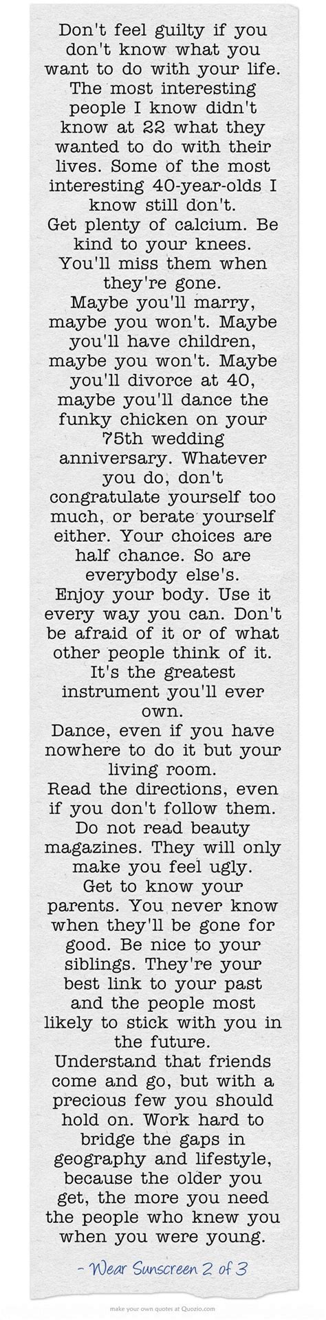 Sunscreen Quotes QuotesGram