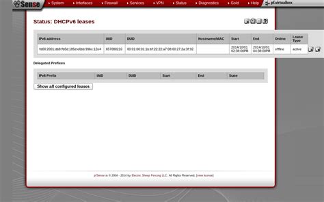 Bug 3450 Dhcpv6 Lease Status Shows No Leases Pfsense Pfsense Bugtracker