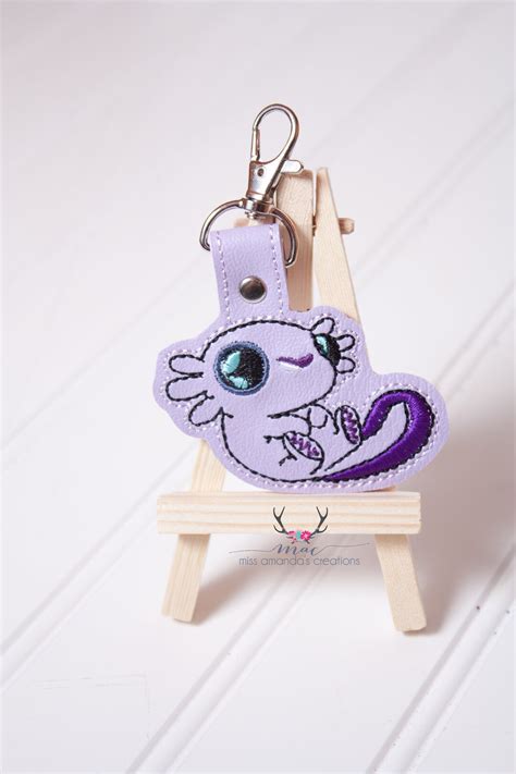 axolotl key chain etsy