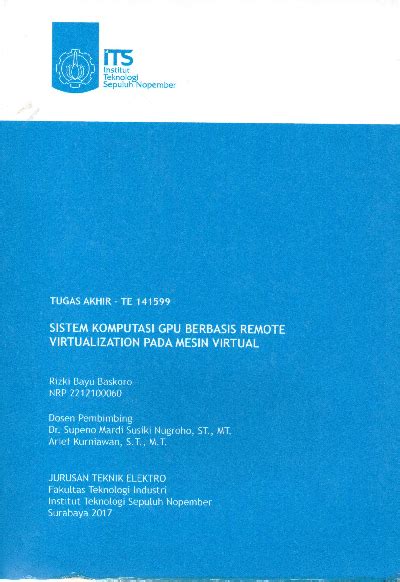 Pdf Sistem Komputasi Gpu Berbasis Remote Virtualization Pada Mesin