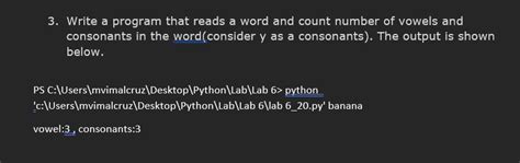 Solved Write A Program That Reads A Word And Count Number Chegg