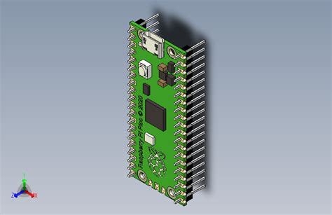树莓派 Pico STEP 模型图纸下载 懒石网