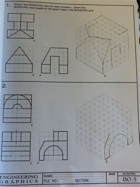 Solved Shetch The ISOMETRIC View For Each Problem Orient Chegg