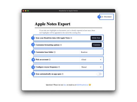 how does the readwise to apple notes export work readwise docs