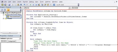 How To Auto Reply With The Original Email And A Predefined Text Via Outlook Vba