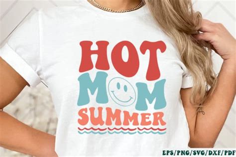 Hot Mom Summer Retro Svg Graphic By Designer302 · Creative Fabrica