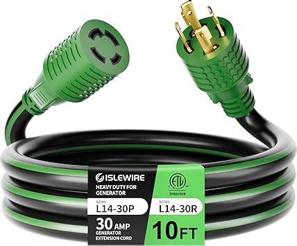 Amazon Islewire Prong Extension Generator Cord Ft Nema