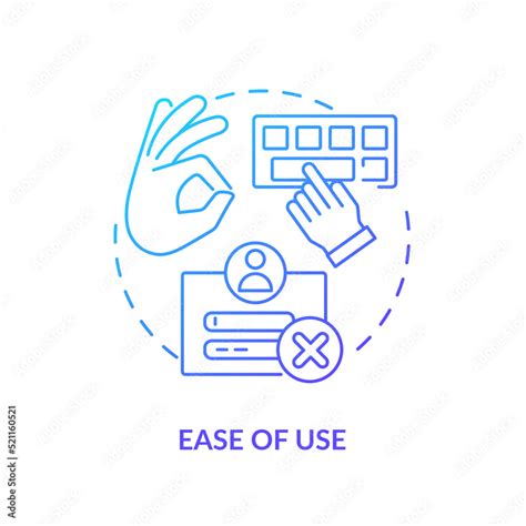 Ease Of Use Blue Gradient Concept Icon Commenting Platform Feature