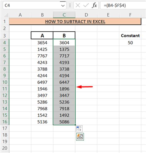 How To Subtract In Excel Solution For 4 Scenarios