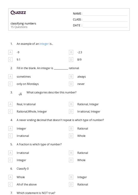 50 Classifying Shapes Worksheets For 7th Grade On Quizizz Free And Printable