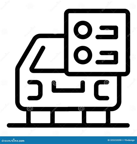 Autonomous Self Driving Vehicle Using Artificial Intelligence Icon Stock Vector Illustration