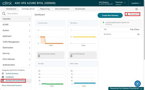 Import A Citrix Gateway StoreFront