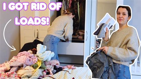 Extreme Wardrobe Declutter Minimalist Mum Of 6 Youtube