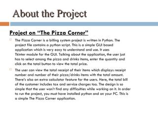 Myprojectppt Ppt Using Tkinter And Python PPT