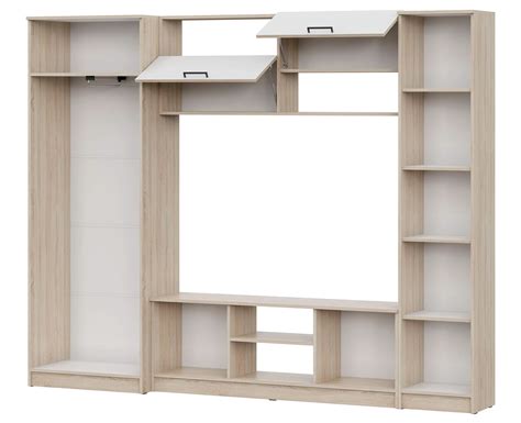 МГС 3 Гостиная Дуб Сонома, Белый