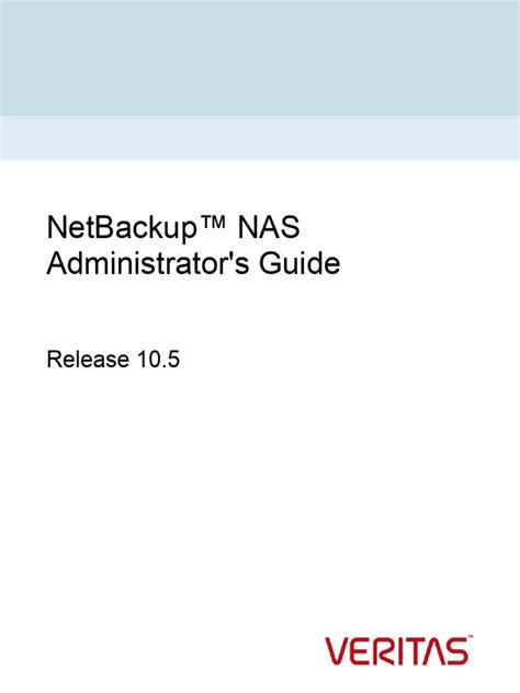 Netbackup105 Adminguide Nas Pdf Backup Data
