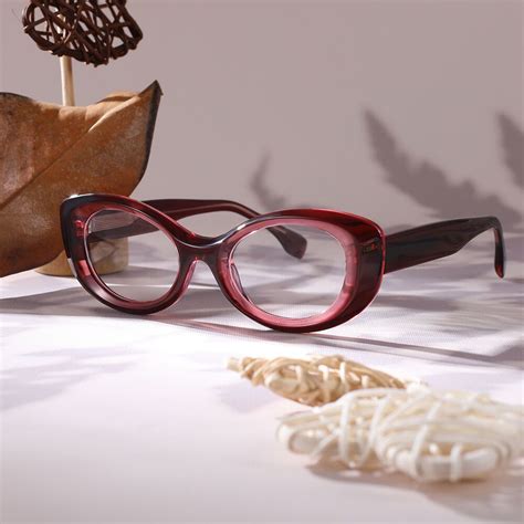 Octavia Cat Eye Red Glasses Nel 2024